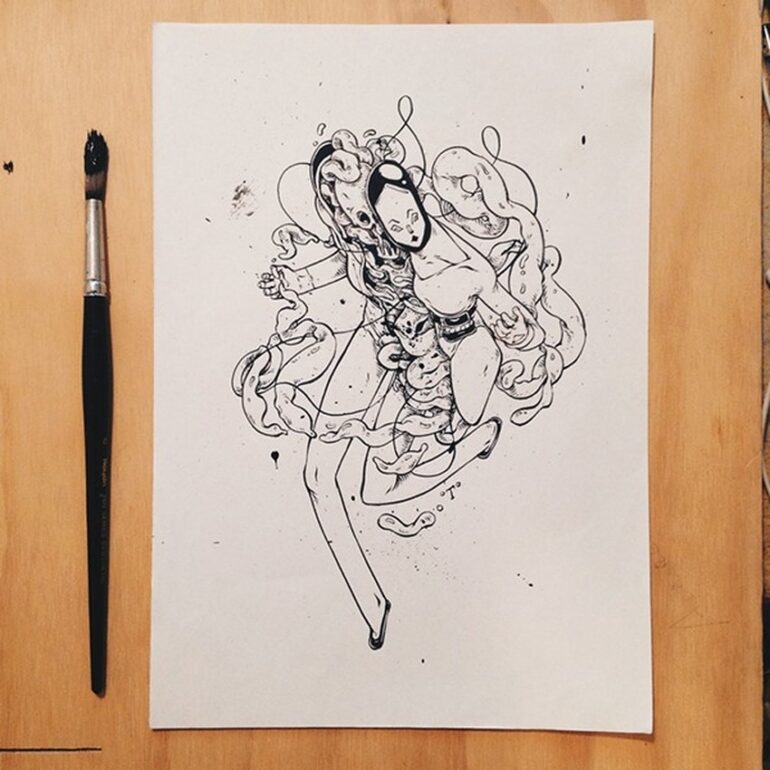 Quirky Drawing and Illustrations by T Wei