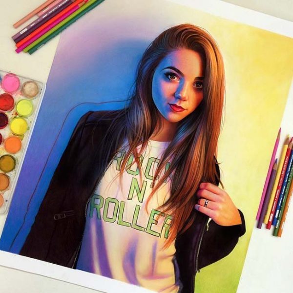 Vibrant Pencil Drawings Full With Colors