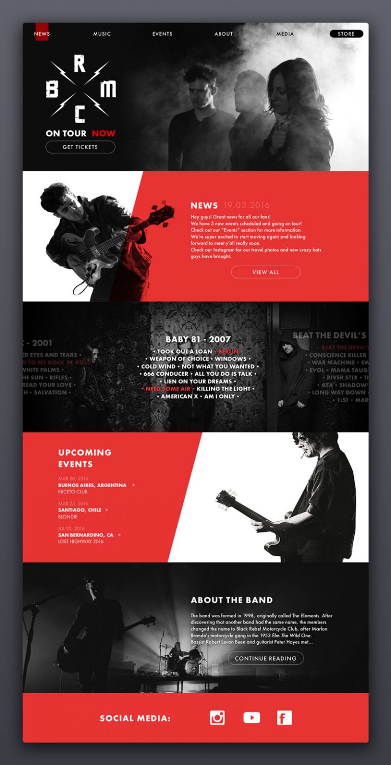 Beautiful Music Website Designs for Inspiration