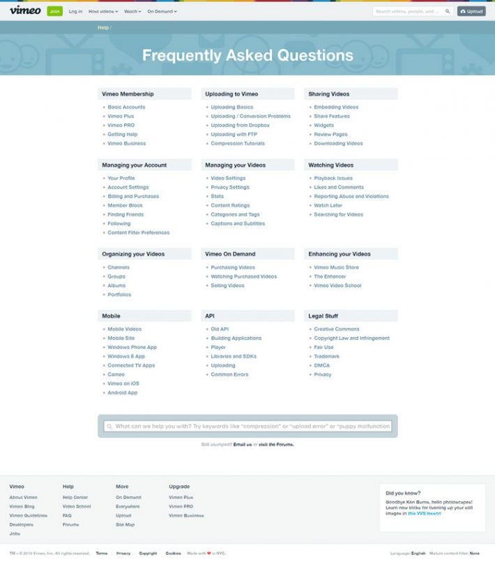 25 Examples of Building Proper FAQ Pages of World’s Best Websites