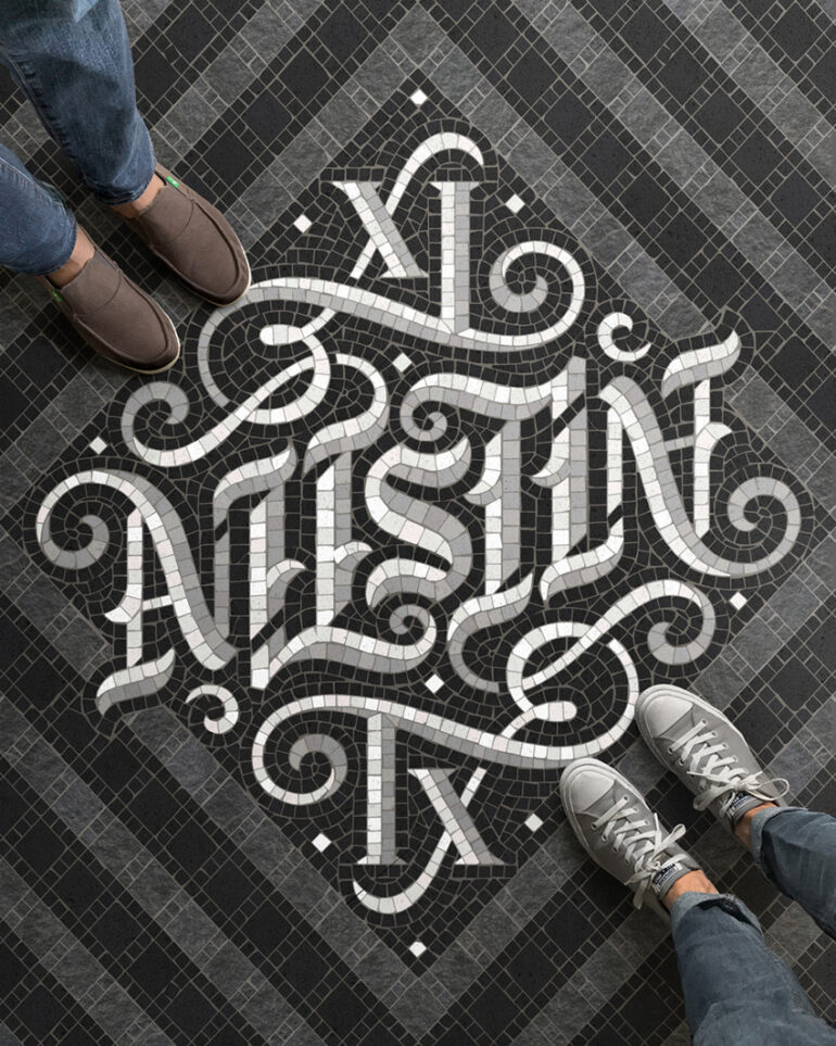 Wonderful Typographic Mosaic Illustrations by Nick Misani