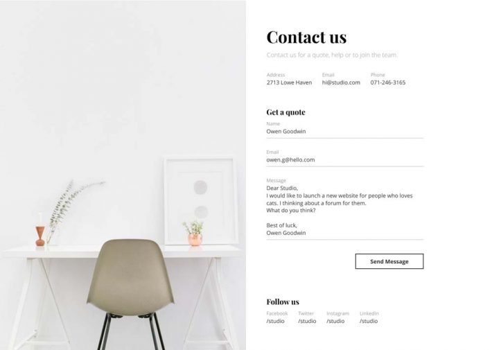 20 Beautiful Contact Us Page Designs for Inspiration