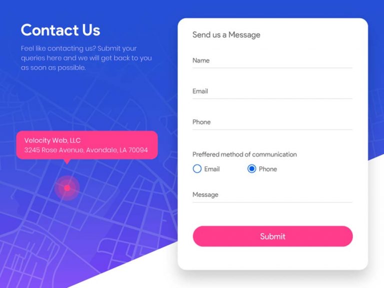 20 Beautiful Contact Us Page Designs for Inspiration