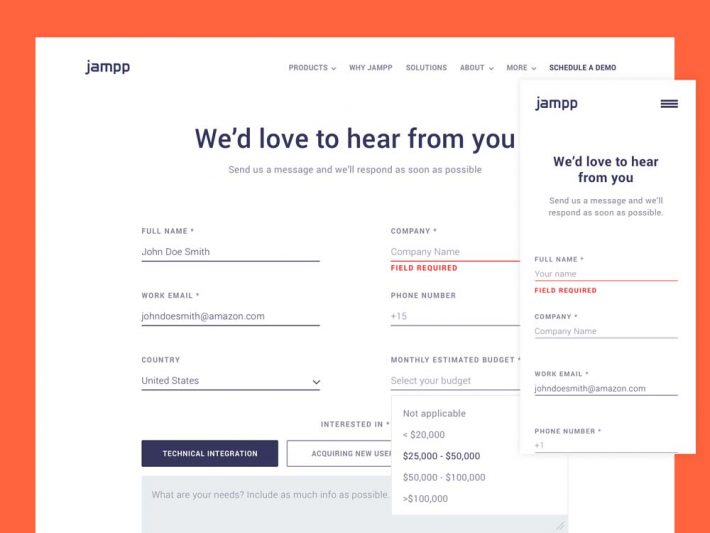 20 Beautiful Contact Us Page Designs for Inspiration