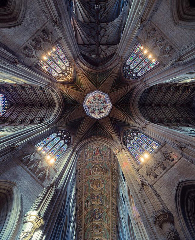 Panoramic Photographs of Architectural Symmetry