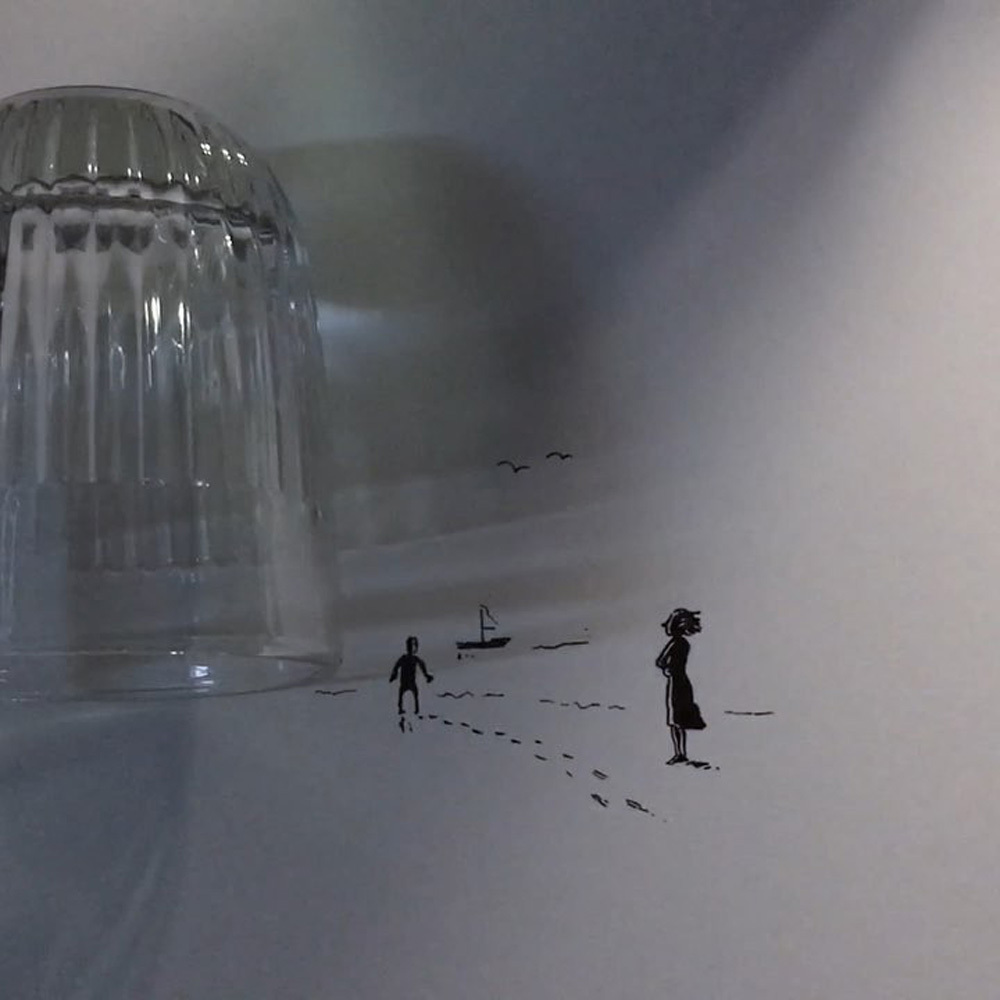 Artist Vincent Bal Turn Shadows into Ingenious Illustrations