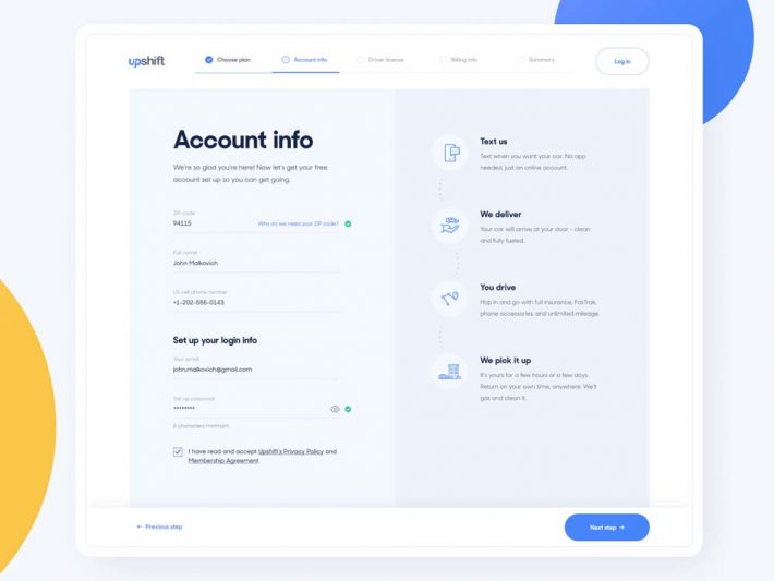 25+ Web Form Design Examples for Inspiration - Downgraf.com
