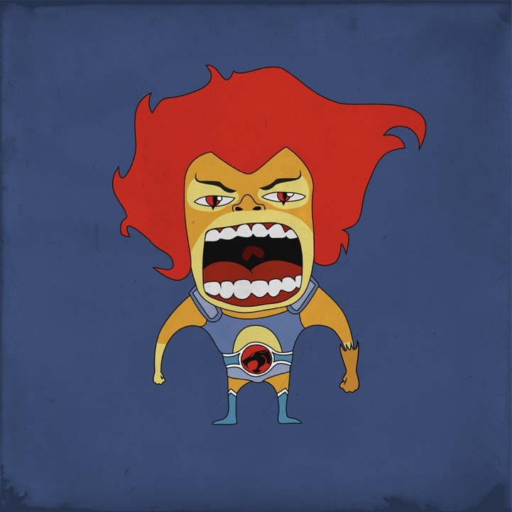 20 Superheroes Screaming Illustration