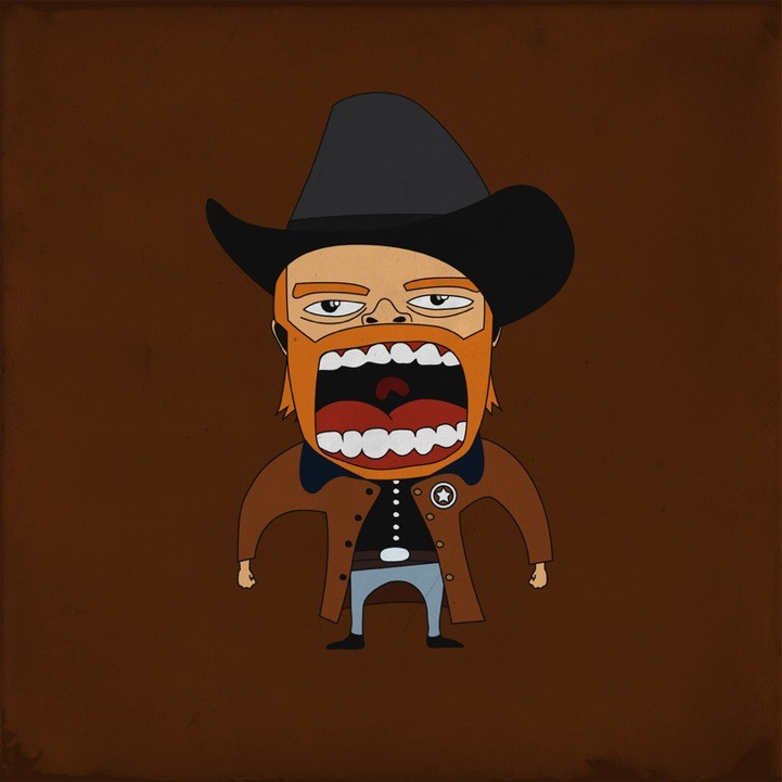 20 Superheroes Screaming Illustration