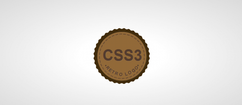 Tutorial: Create Retro logo Design With CSS3 Logo - Downgraf