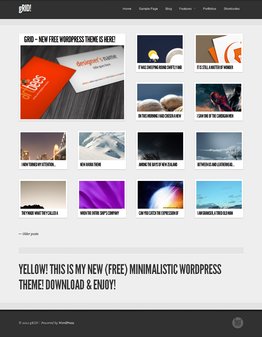 Free Grid Style WordPress Themes