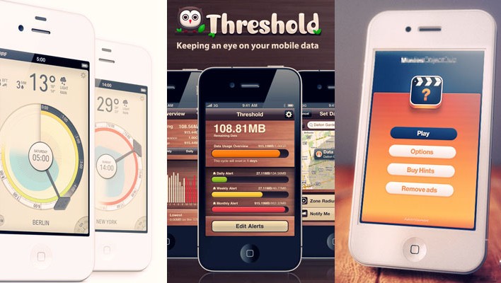 Showcase of Beautiful iPhone App / User Interface Design Inspiration
