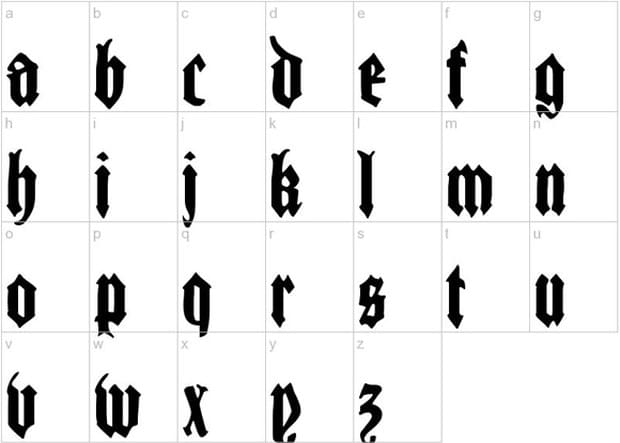 45 Terrifying Gothic Fonts For Designers