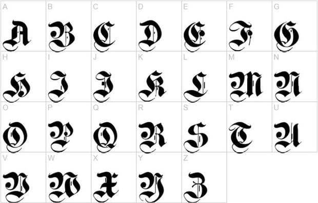 Gothic fonts generator - gulfshirt