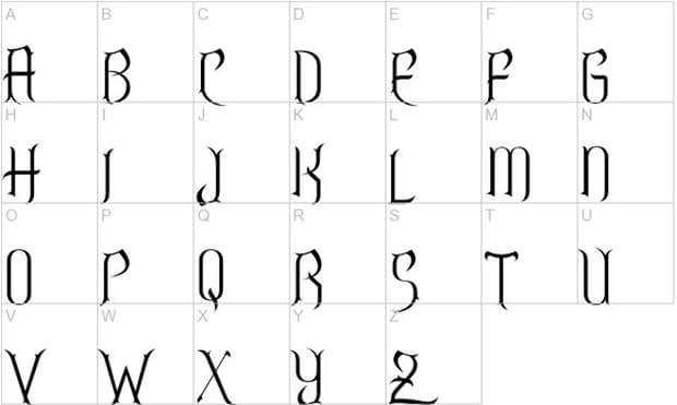 45 Terrifying Gothic Fonts For Designers