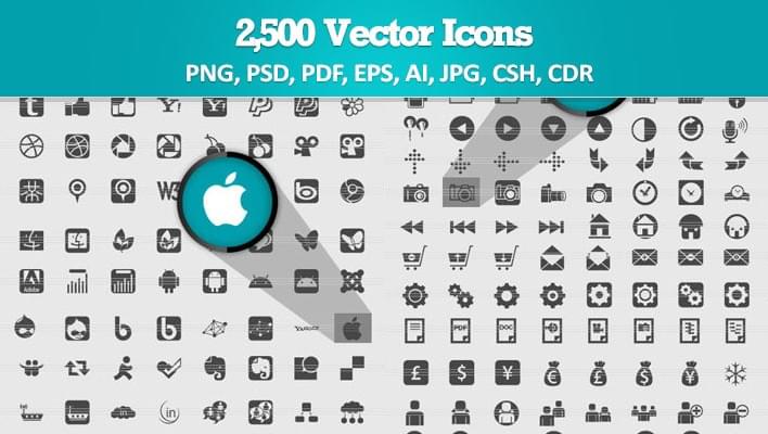 Deal of The Week: 2,500 Vector Icons