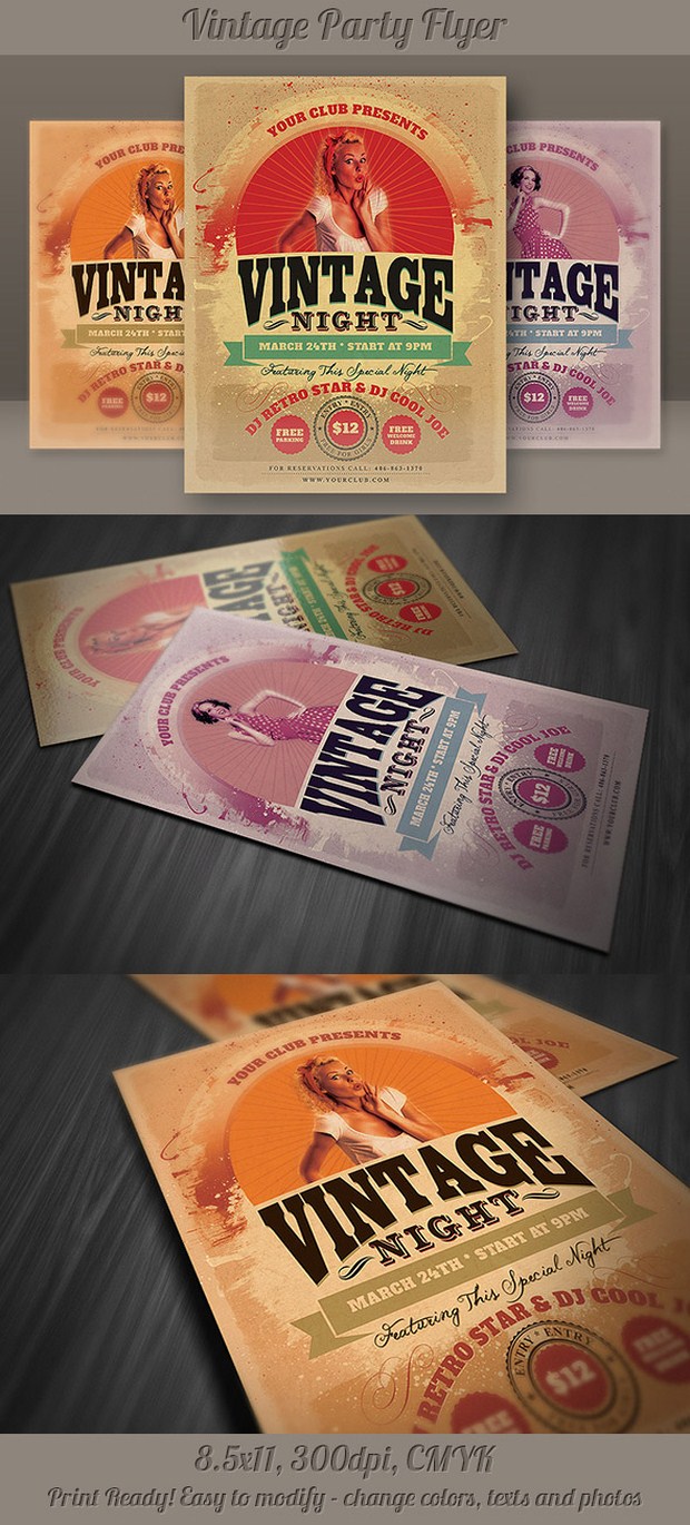 Deal of The Week: 20 Fantastic Ready to Print Retro Templates