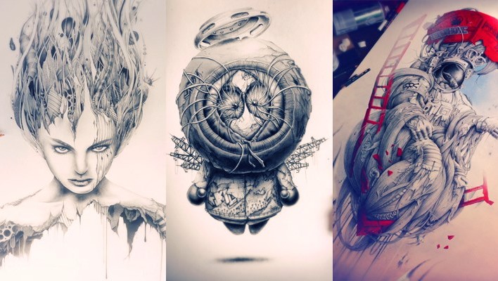 Fantastic Pencil Sketch Art By Pez