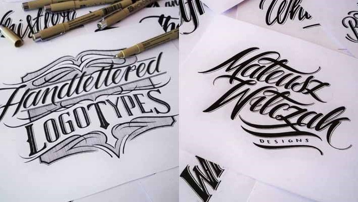 Impressive Hand lettering Logo Design