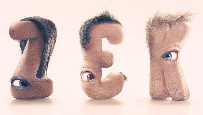 Stunning Typography with Human Skin by JC Debroize