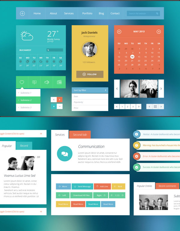A Collection of Useful, Stylish UI Kits