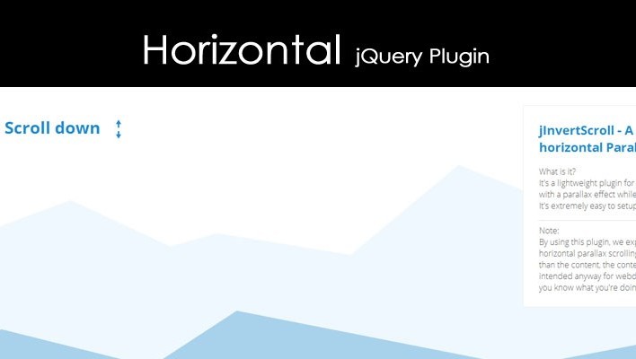 Horizontal Jquery Plugin With Parallax Effect
