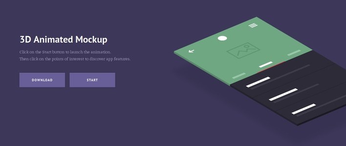 3D Animated Mockup with CSS and jQuery