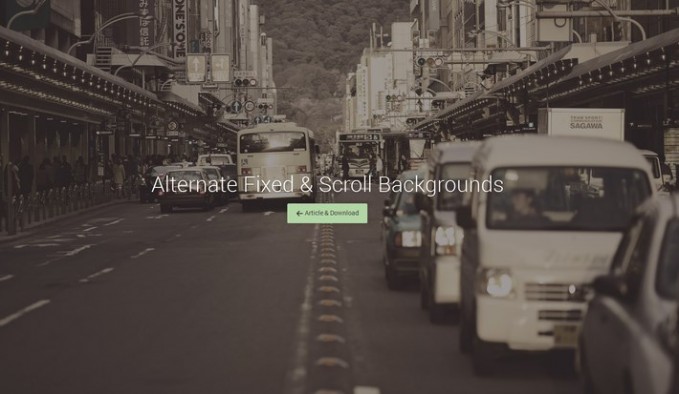 Alternate Fixed and Scroll Backgrounds with CSS