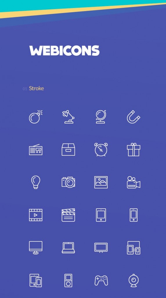 100 Free Stroke and Fill Web icons
