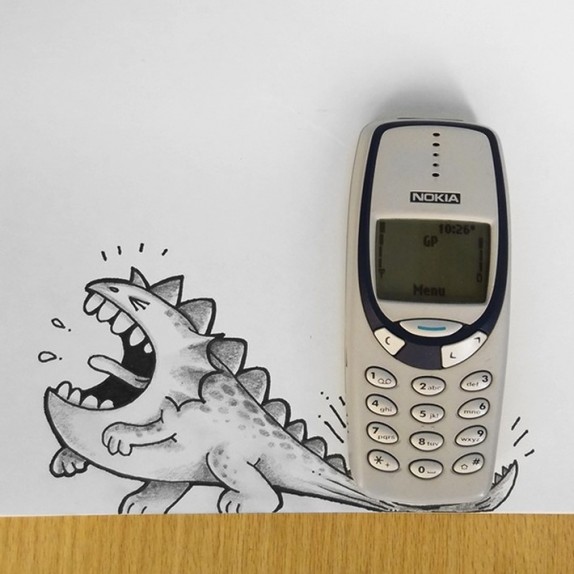 Doodles Wonderfully Act Together With Real Life Objects