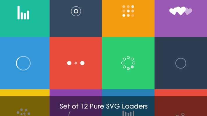 Set of 12 Pure SVG Loaders