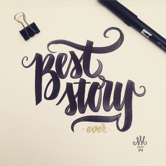 Sophisticated Hand Lettering by Melvin Leidelmeijer