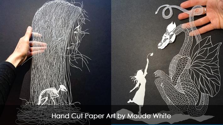 Wonderful Hand Cut Paper Art by Maude White