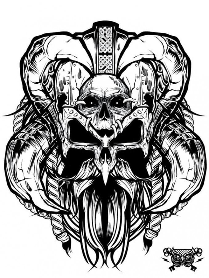 Awesome Grayscale Vector Illustration by Joshua M. Smith