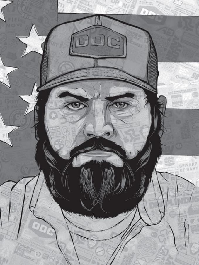 Awesome Grayscale Vector Illustration by Joshua M. Smith