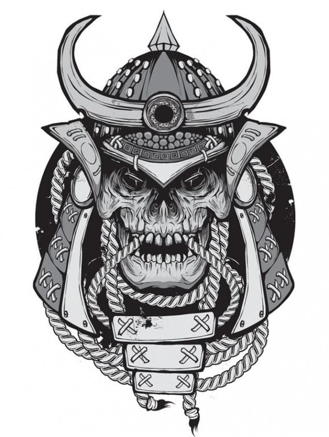 Awesome Grayscale Vector Illustration by Joshua M. Smith