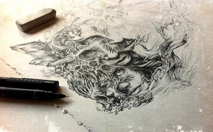 Brilliant Intricate Drawings of DZO Olivier