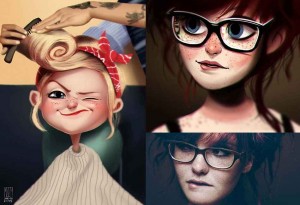 Creative Digital Art Paintings of Random People into Fun Illustrations
