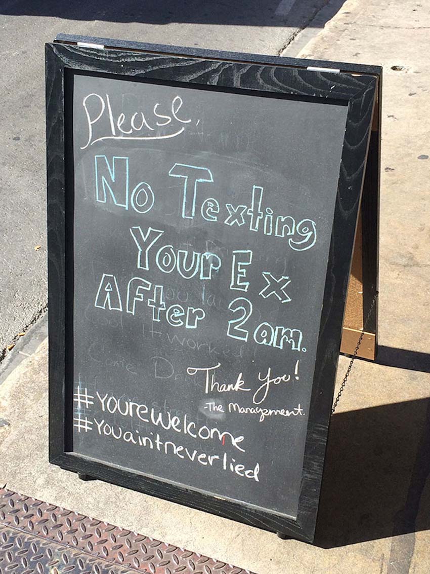 Hilarious Bar and Cafe Chalkboard Signs
