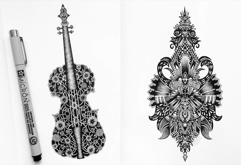 Artist is Obsessed with Drawing Super Detailed Art