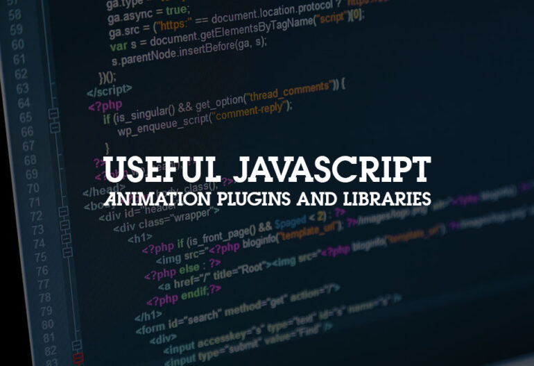 Useful JavaScript Animation Plugins and Libraries
