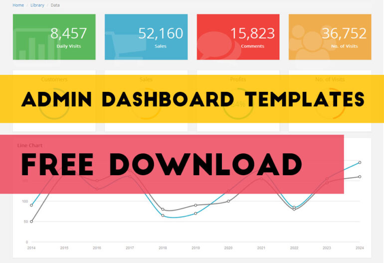20 Admin Dashboard Templates Free Download for Your Web Applications