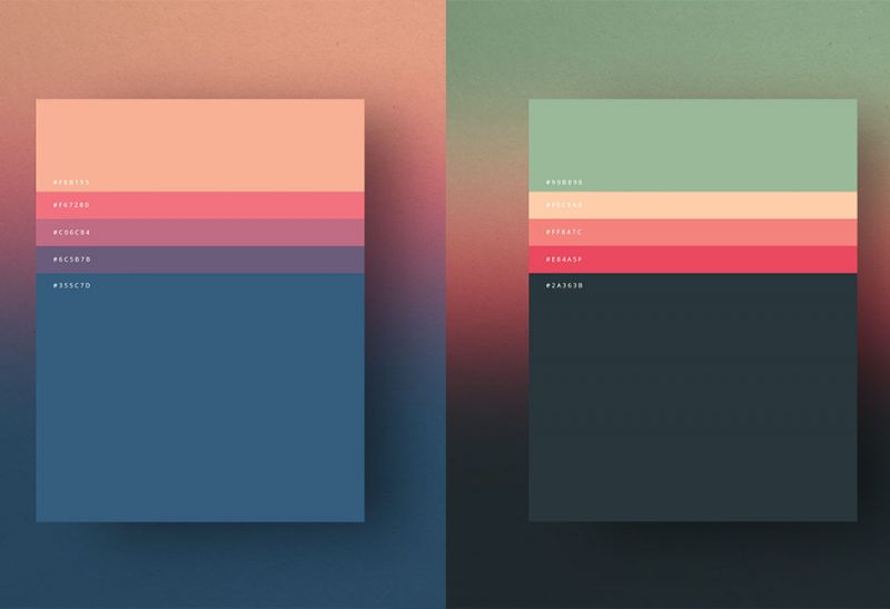 Minimalist Color Palettes by Duminda Perera