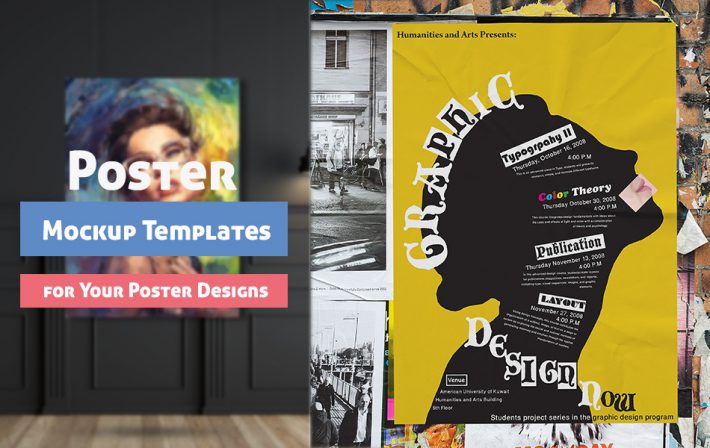 Free Poster Mockup PSD Templates for Your Designs