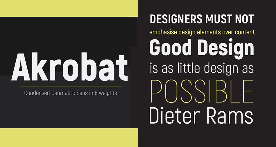Akrobat - Simple Free Sans Serif Font