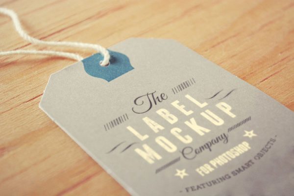 15 Free PSD Label and Tag Mockups to Enhance Your Designs