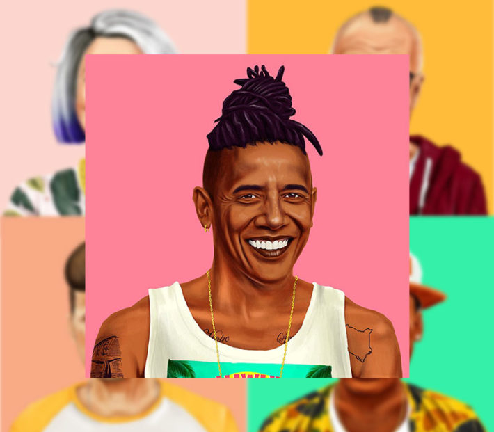 Amazing Hipstory Illustration by Israeli artist Amit Shimoni