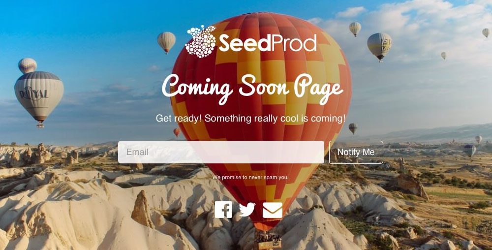 Simple Under Construction & Coming Soon HTML Page Free Download