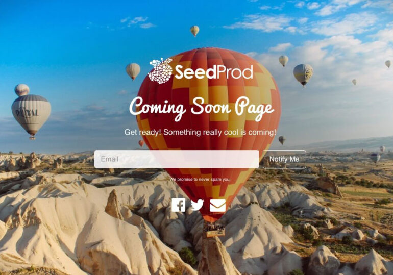 Simple Under Construction & Coming Soon HTML Page Free Download