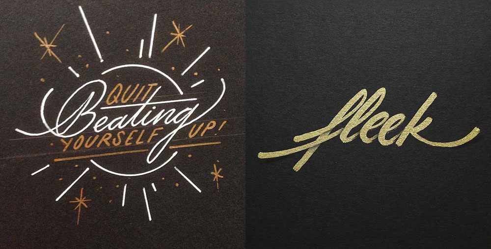 70 Beautiful Calligraphy Alphabets Selection